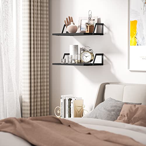 SRIWATANA U Shelves Wall Mounted Set of 3 and Large Floating Shelves Set of 2