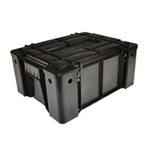 Front Runner Wolf Pack Stackable Home Storage Boxes, Impact-Resistant, Great for Storing Emergency Supply Storage, Seasonal Gear and other Household Items (Black) Capacity/Size (Single, Wolf Pack)