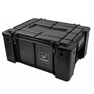 Front Runner Wolf Pack Stackable Home Storage Boxes, Impact-Resistant, Great for Storing Emergency Supply Storage, Seasonal Gear and other Household Items (Black) Capacity/Size (Single, Wolf Pack)