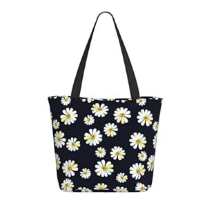 tote bag for women travel shoulder bag hobo bag daily working handbag beach bag large capacity purse satchel, ( camomile2 )