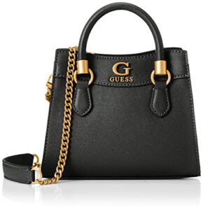 guess nell mini satchel, black