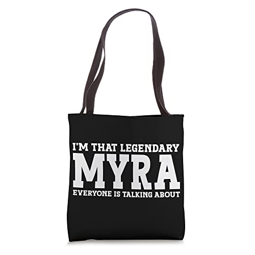 Myra Personal Name Women Girl Funny Myra Tote Bag