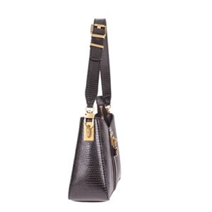 GUESS Ginevra Elite Shoulder Bag, Coal Logo