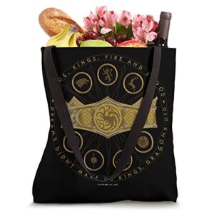 House of the Dragon God, Kings, Fire And Blood Tote Bag