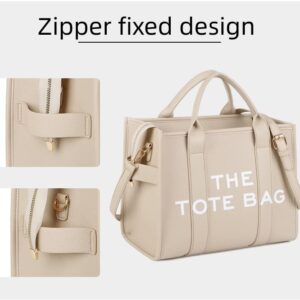 IMPRINTNATION The Tote Bag for Women.PU Leather Handbag with Shoulder Strap and Zipper Closure