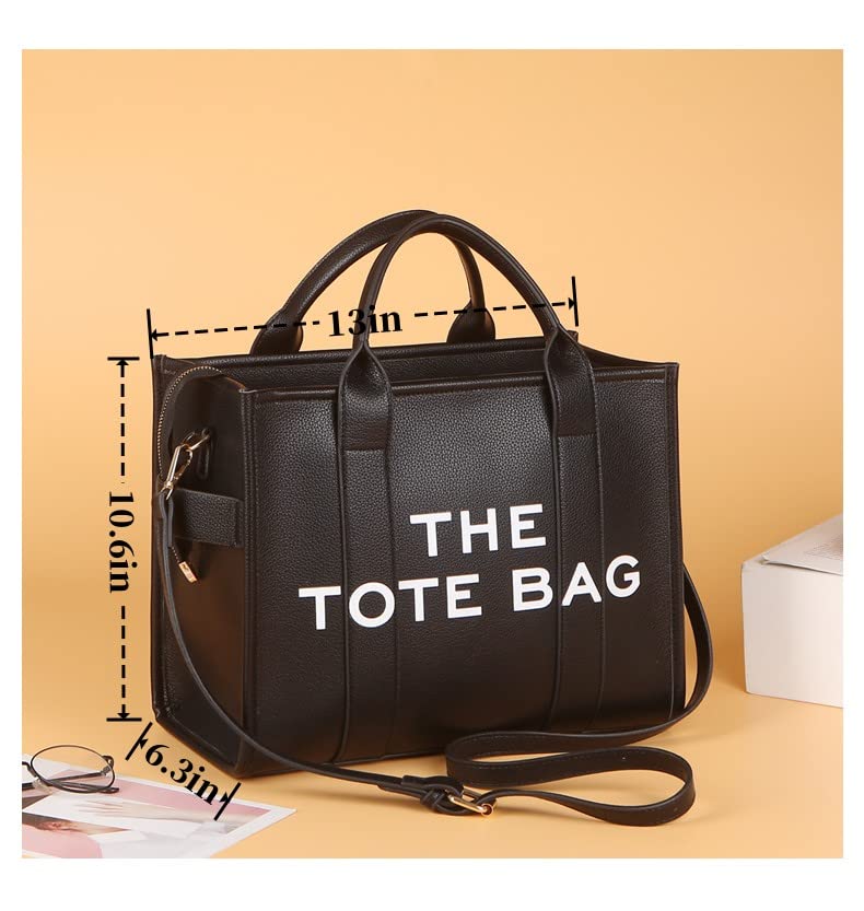 IMPRINTNATION The Tote Bag for Women.PU Leather Handbag with Shoulder Strap and Zipper Closure