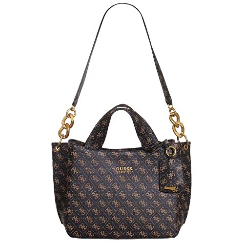 GUESS Zed Girlfriend Carryall, Brown Logo