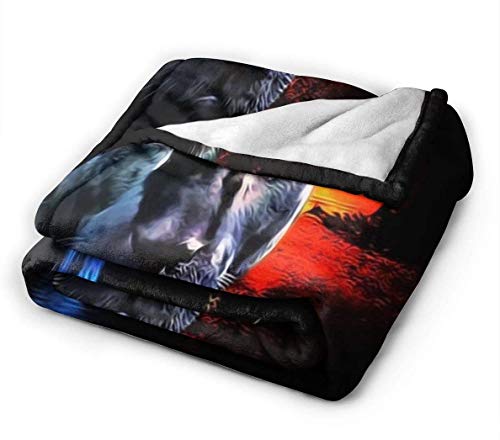 50"x40" Blanket Panther Sunset Black Fleece Blanket Throw Blanket Lightweight Microfiber Blankets for Bed Couch Sofa Blanket Quilt