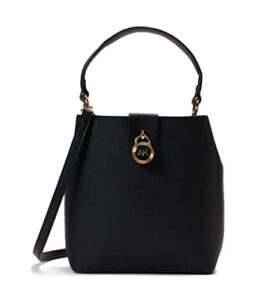 anne klein ak lock hobo, black