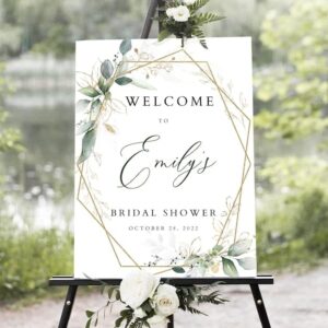 Bridal Shower Sign, Greenery Welcome Sign, Bridal Shower Welcome Sign, Bridal Shower Home Decor, Bridal Shower Banner, Welcome Yard Sign for Indoor and Outdoor Use