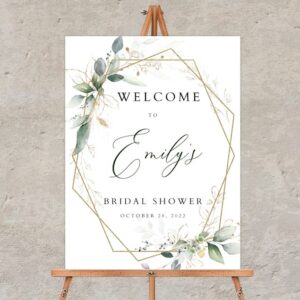 Bridal Shower Sign, Greenery Welcome Sign, Bridal Shower Welcome Sign, Bridal Shower Home Decor, Bridal Shower Banner, Welcome Yard Sign for Indoor and Outdoor Use