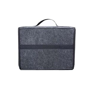 bienka car storage bag trunk organizer box felt cloth storage box auto cargo container bags multi-pocket tidying bags car accessories boxes