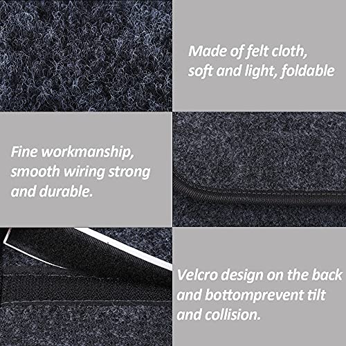 BIENKA Car Storage Bag Trunk Organizer Box Felt Cloth Storage Box Auto Cargo Container Bags Multi-Pocket Tidying Bags Car Accessories Boxes