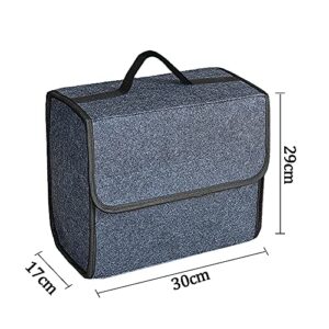 BIENKA Car Storage Bag Trunk Organizer Box Felt Cloth Storage Box Auto Cargo Container Bags Multi-Pocket Tidying Bags Car Accessories Boxes