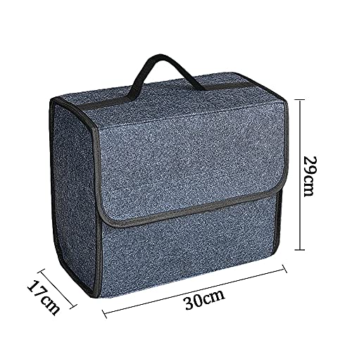 BIENKA Car Storage Bag Trunk Organizer Box Felt Cloth Storage Box Auto Cargo Container Bags Multi-Pocket Tidying Bags Car Accessories Boxes