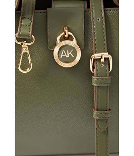 Anne Klein AK Lock Satchel, Moss