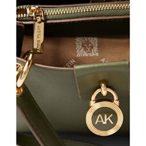 Anne Klein AK Lock Satchel, Moss