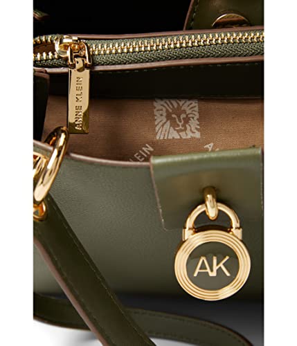 Anne Klein AK Lock Satchel, Moss