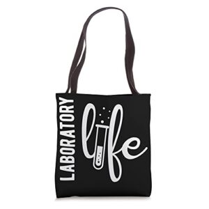 laboratory tech life laboratory technologist tote bag