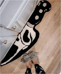 ntpwenla scary knife shape figure rug,bed front rug polyester home welcome rug decor