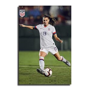 xde alex morgan us women’s soccer world cup poster decorative painting canvas wall art living room posters bedroom painting 12x18inch(30x45cm)