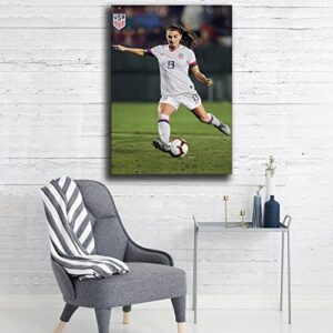 XDE Alex Morgan US Women's Soccer World Cup Poster Decorative Painting Canvas Wall Art Living Room Posters Bedroom Painting 12x18inch(30x45cm)