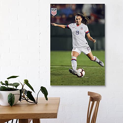 XDE Alex Morgan US Women's Soccer World Cup Poster Decorative Painting Canvas Wall Art Living Room Posters Bedroom Painting 12x18inch(30x45cm)