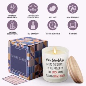 Friendship Gifts for Women Friends - Gifts for Friends Female, Gifts for Best Friends Women, Bestie Gifts for Women, Friend Gifts, Bestie Gifts - Best Friend Birthday Gifts for Women - Scented Candle