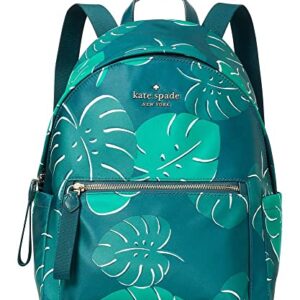 Kate Spade New York Chelsea Medium Nylon Backpack, Monstera Leaves Multi