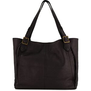 frye caelan tote, black