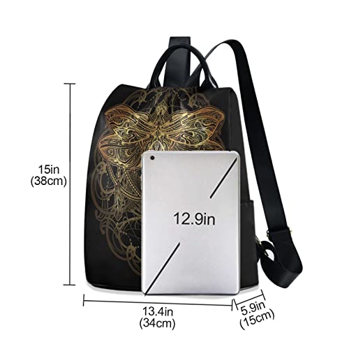 J JOYSAY Dragonfly Boho Backpack Purse for Women Anti-Theft Shoulder Backpack Fashion Satchel Handbag Lightweight Shoulder Bag for Women Girls Teen