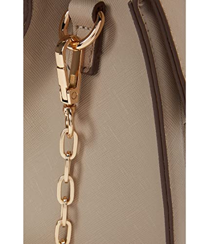 Anne Klein Top-Handle Satchel with Embossed Logo Stone One Size