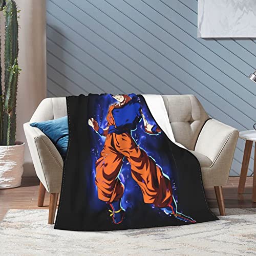 JUST FUNKY Dragon Ball Blanket,Anime Gift Soft Bed Throws Cozy Fleece Throw Blankets for Sofa Couch Decor