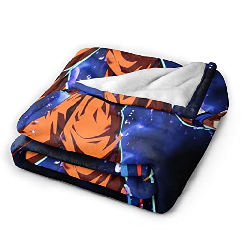 JUST FUNKY Dragon Ball Blanket,Anime Gift Soft Bed Throws Cozy Fleece Throw Blankets for Sofa Couch Decor