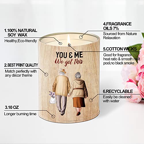 Wedding Anniversary Candels Gifts for Him Her Wife Husband Men, Romantic Anniversary Marriage Gift for Couple Mom Dad Parents, Happy Anniversary for Girlfriend Boyfriend Lavender Candels Gifts