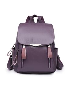 faux leather backpack purse for women