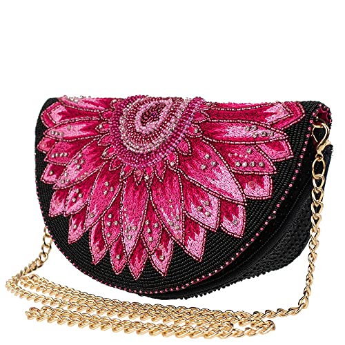 Mary Frances Flirty Crossbody Clutch Handbag, Pink