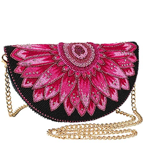 Mary Frances Flirty Crossbody Clutch Handbag, Pink