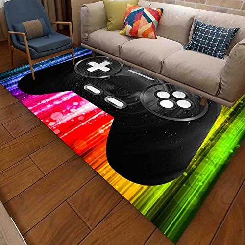 xiheshian Gaming Rug 4x6 Gamer Rug for Boys Bedroom Room Decor Video Game Controller Area Rug Mat