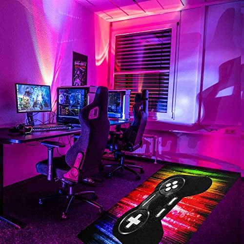 xiheshian Gaming Rug 4x6 Gamer Rug for Boys Bedroom Room Decor Video Game Controller Area Rug Mat