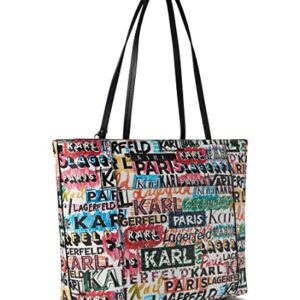 Karl Lagerfeld Paris Adele Tote Logo Explosion One Size