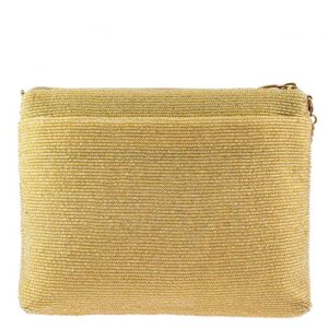 Mary Frances Sunrise Mini Crossbody Clutch Handbag, Gold