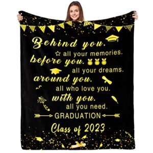 gifts for graduation blanket 2023 graduation day blanket gifts graduation class of 2023 with senior school college custom graduation gifts blanket gifts for women men friends daughter son 50×60 inch