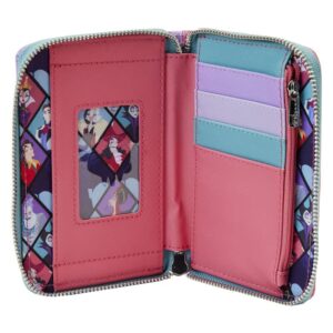 Loungefly Disney Villains Color Block Zip Around Wallet