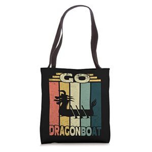 go dragonboat i boat racing dragon boat tote bag