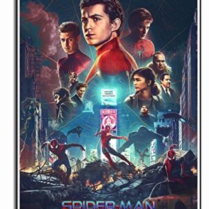 ZUOSH Superhero Spiderman No Way Home Spiderman Movie Poster Spiderman Canvas Wall Art HD Print for Living Room Bedroom Playroom Wall Art Decor Give Kids Boys Room Decor Gift 16x24 Inch Unframed