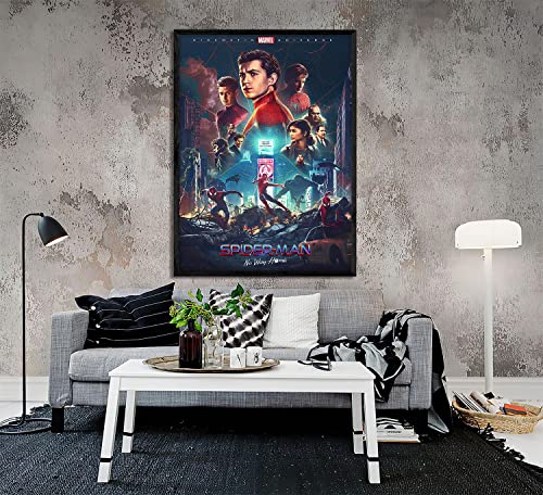 ZUOSH Superhero Spiderman No Way Home Spiderman Movie Poster Spiderman Canvas Wall Art HD Print for Living Room Bedroom Playroom Wall Art Decor Give Kids Boys Room Decor Gift 16x24 Inch Unframed