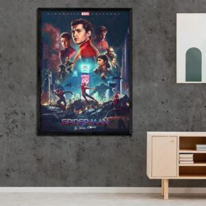 ZUOSH Superhero Spiderman No Way Home Spiderman Movie Poster Spiderman Canvas Wall Art HD Print for Living Room Bedroom Playroom Wall Art Decor Give Kids Boys Room Decor Gift 16x24 Inch Unframed