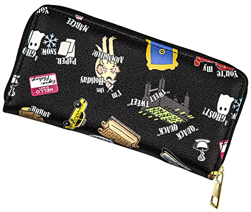 FRIENDS The TV Series Allover Themed Designs Zip Around Wallet