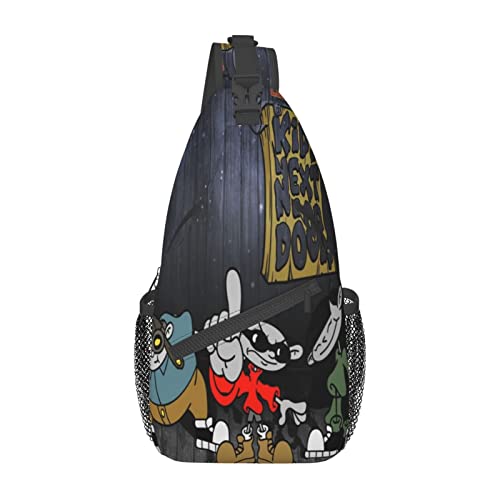 DHOUTSL Man Chest Bag Codename Kids Anime Next Door Crossbody Bags Women Sling Backpack Adjustable Shoulder Bag for Cycling Camping Hiking Sports Travel